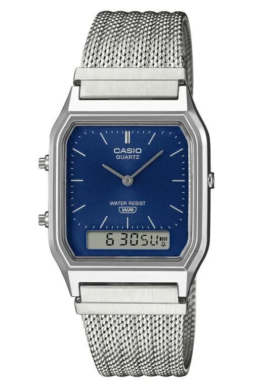 Casio Vintage Analog/digital Bracelet Watch - Silver