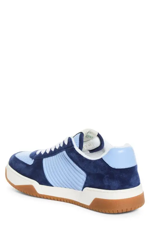 Valentino Garavani Sparity Low Top Sneakers - Popeline Blue Multi