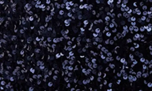 City Chic Paislee Sequin Long Sleeve Dress - Navy