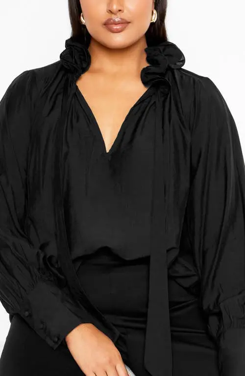 City Chic Tie Neck Top