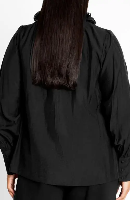 City Chic Tie Neck Top