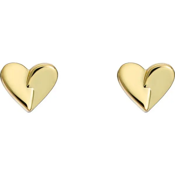 Ted Baker London Abstract Heart Stud Earrings - Gold Tone