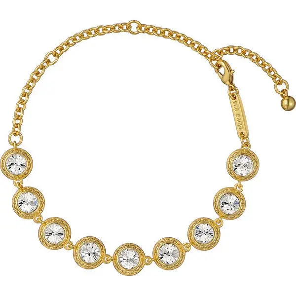 Ted Baker London Solace Solitaire Sparkle Crystal Bracelet - Gold Tone/clear Crystal