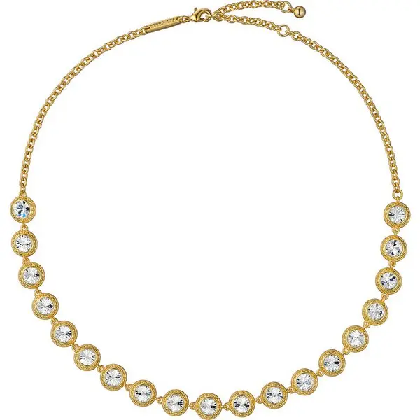 Ted Baker London Solanna Solitaire Crystal Necklace - Gold Tone/clear Crystal