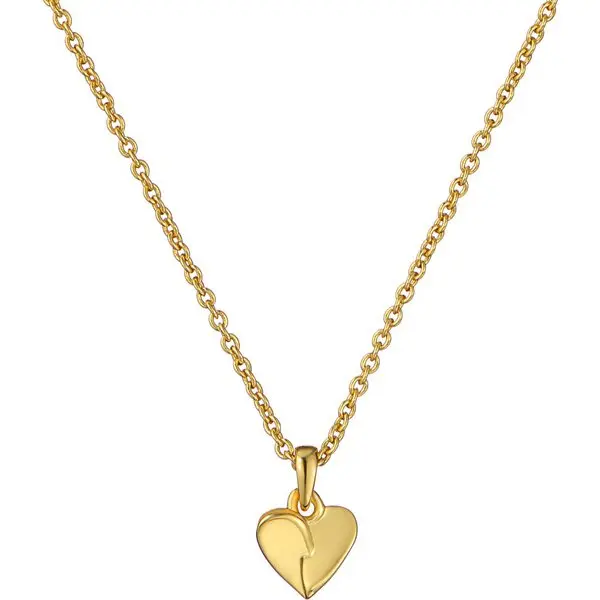 Ted Baker London Abstract Heart Pendant Necklace - Gold Tone
