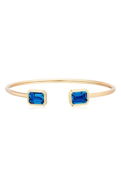 Goshwara Manhattan Round Flex Cuff - Deep Blue
