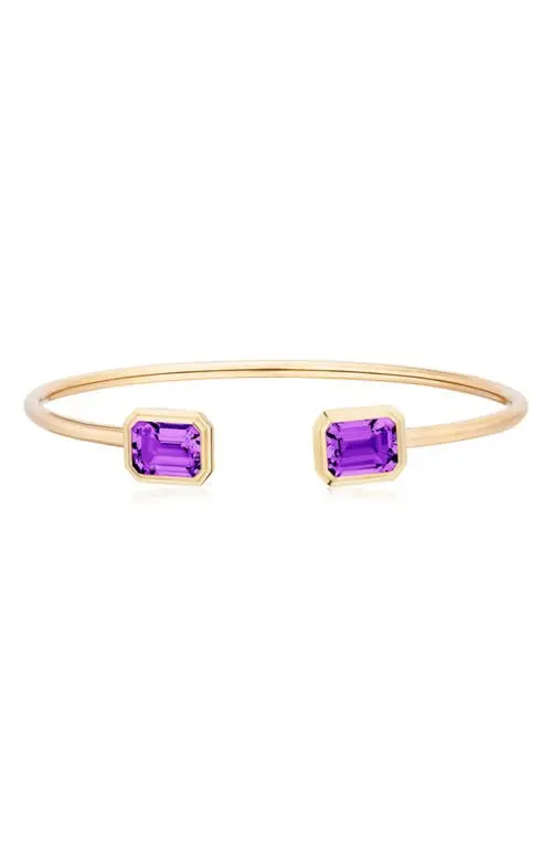 Goshwara Manhattan Round Flex Cuff - Purple