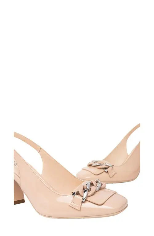 NEROGIARDINI Chain Detail Slingback Block Heel Pumps