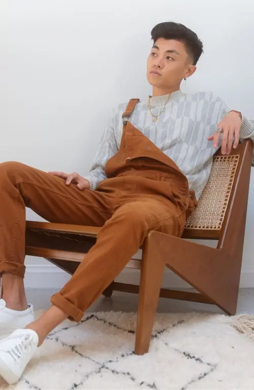 AKASHI-KAMA Arrow Pattern Crewneck Sweater