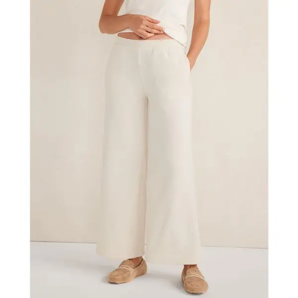 HAVEN WELL WITHIN Brushed Terry Wide Leg Pants