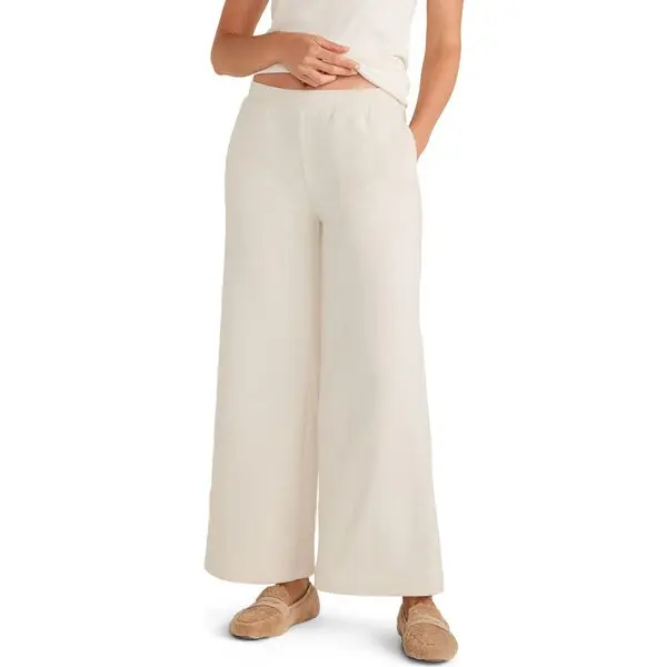 HAVEN WELL WITHIN Brushed Terry Wide Leg Pants