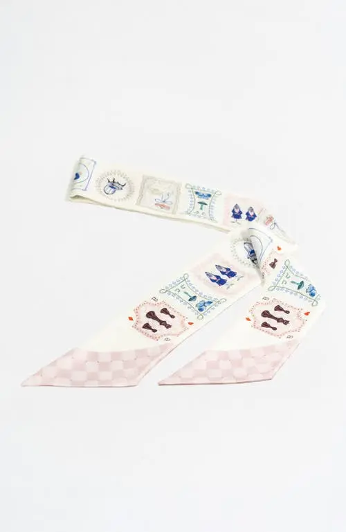 BOND & GRACE Wonderful Curiosities Silk Twilly Scarf
