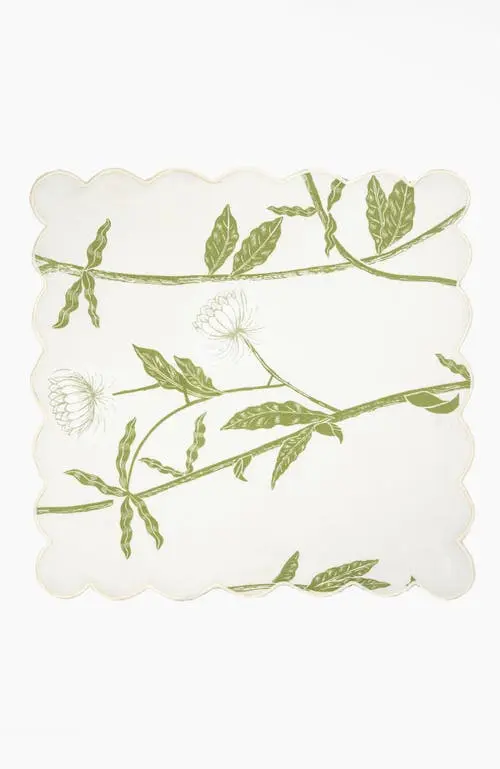 BOND & GRACE Storytime Dahlias Dinner Napkinsset Of Four