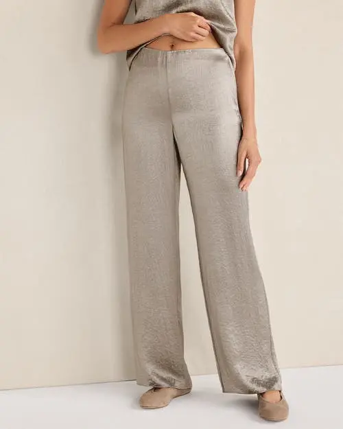 HAVEN WELL WITHIN Luxe Crinkle Shine Full Length Pants