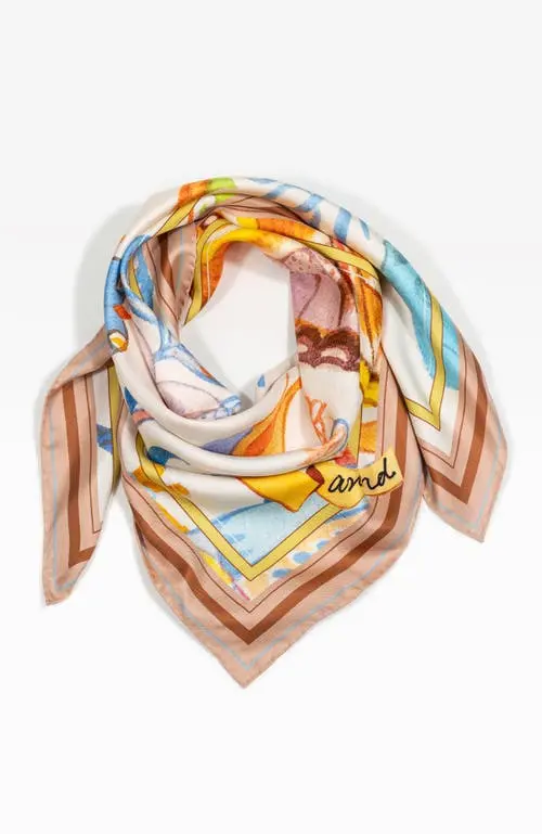 BOND & GRACE Garrulous Flowers Art Scarf