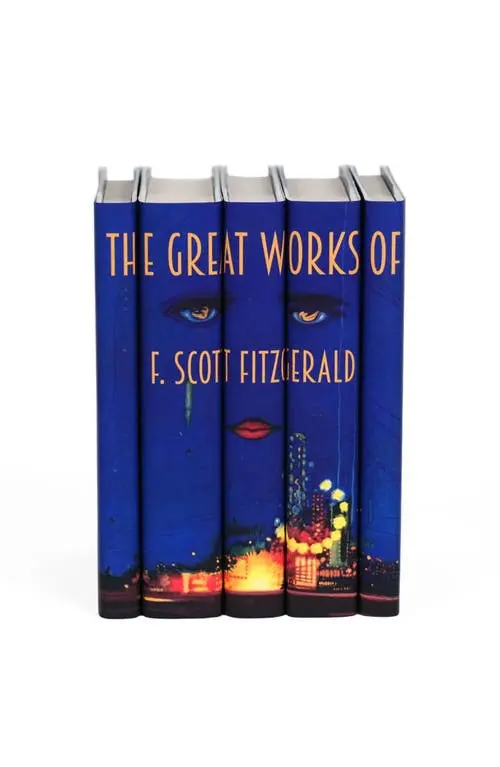 JUNIPER BOOKS F. Scott Fitzgerald The Great Gatsby Cover Book Set - Blue
