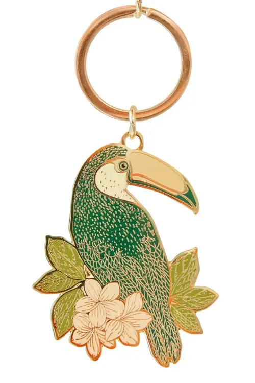 JUNGLE CLUB Enamel Keychain - Toucan