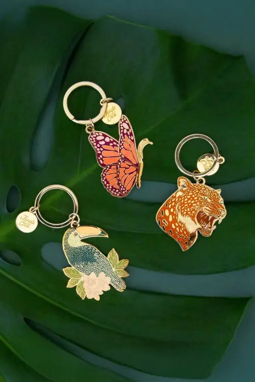 JUNGLE CLUB Enamel Keychain