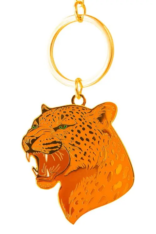JUNGLE CLUB Enamel Keychain - Leopard