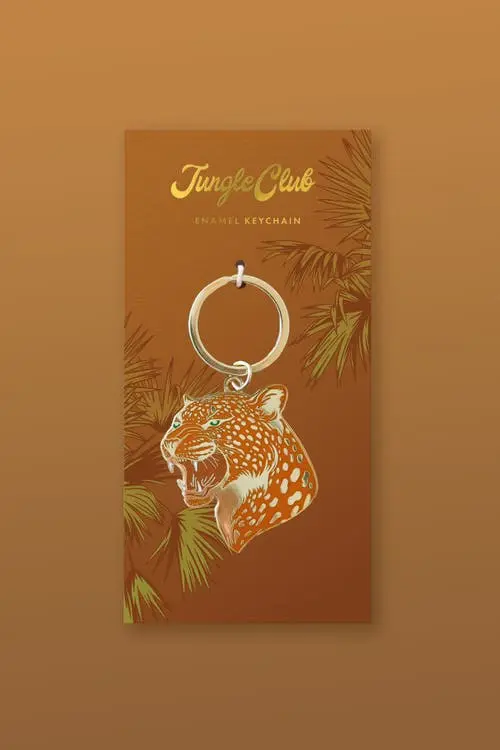 JUNGLE CLUB Enamel Keychain