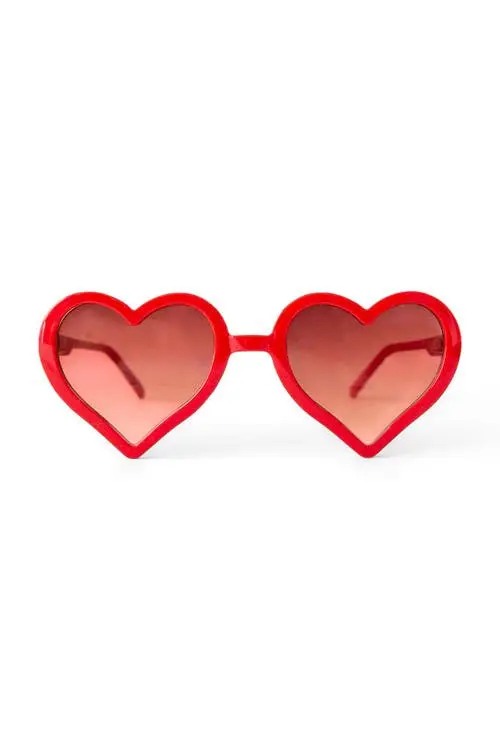 SUNSHINE STUDIOS Heartbreaker Sunglasses - Red