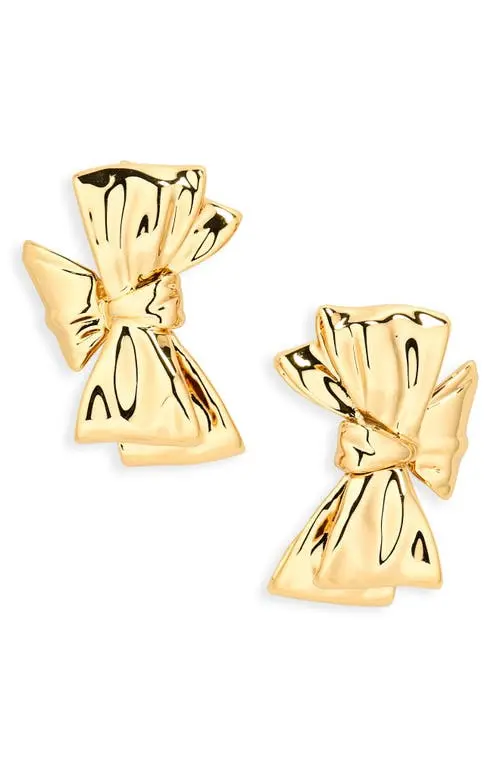 JENNIFER FISHER Small Bow Stud Earrings - Gold