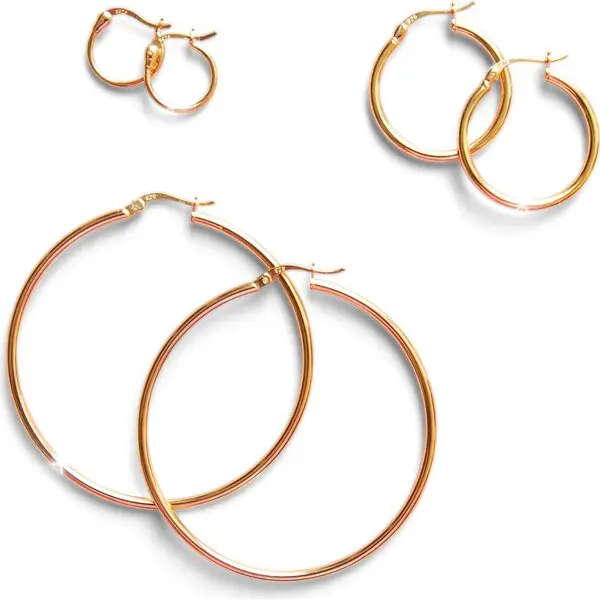 SUNSHINE STUDIOS Chelsea Hoop Earrings - Gold