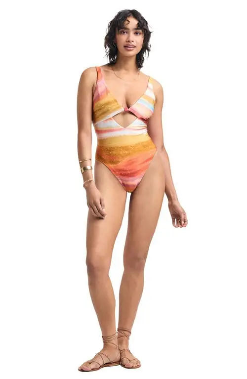 Vitamin A® Terra Cutout One-piece Swimsuit - Terra Forms