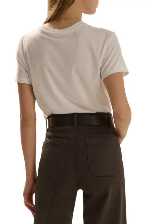 FAVORITE DAUGHTER Collegiate Classic Graphic T-shirt - White/espresso