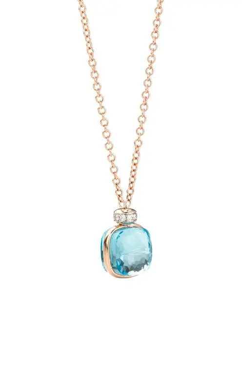 Pomellato Nudo Blue Topaz Pendant Necklace - Sky Blue Topaz
