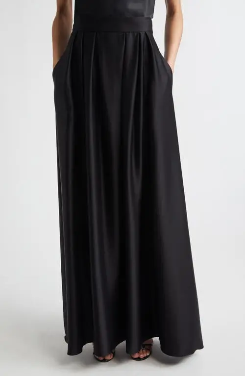 St. John Liquid Satin Maxi Skirt