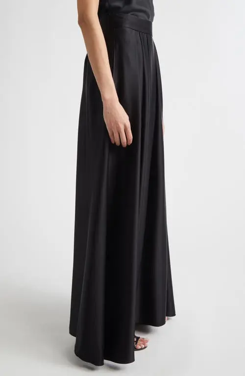 St. John Liquid Satin Maxi Skirt