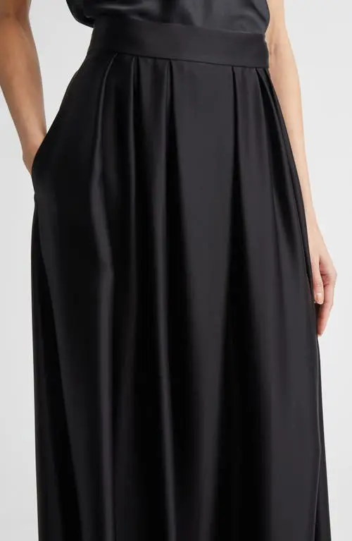 St. John Liquid Satin Maxi Skirt