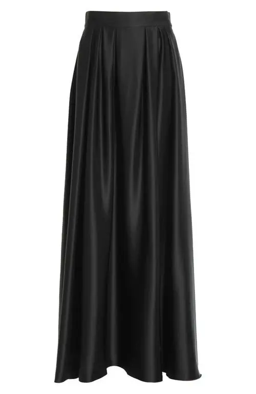 St. John Liquid Satin Maxi Skirt