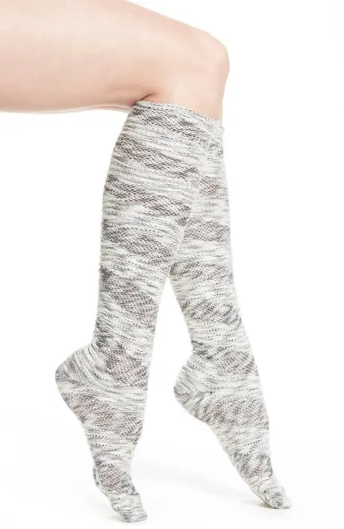 Treasure & Bond Cotton-blend Knee Socks - Ivory/black