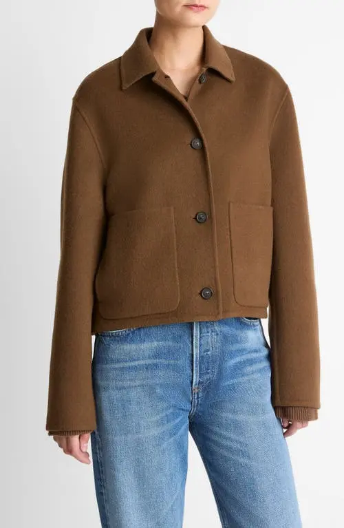 Vince Wool Blend Short Jacket