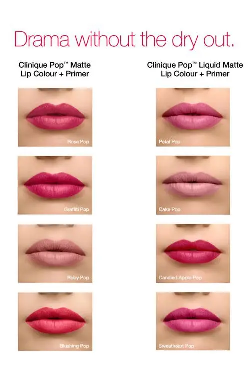 CLINIQUE Pop Liquid Matte Lip Color + Primer