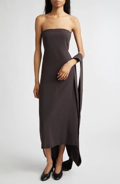 Paloma Wool Alberch Strapless Wool Blend Midi Dress
