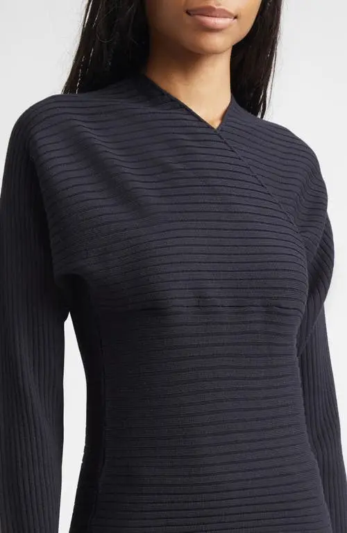 Paloma Wool Polenta Extrafine Merino Wool Rib Sweater - Dark Grey