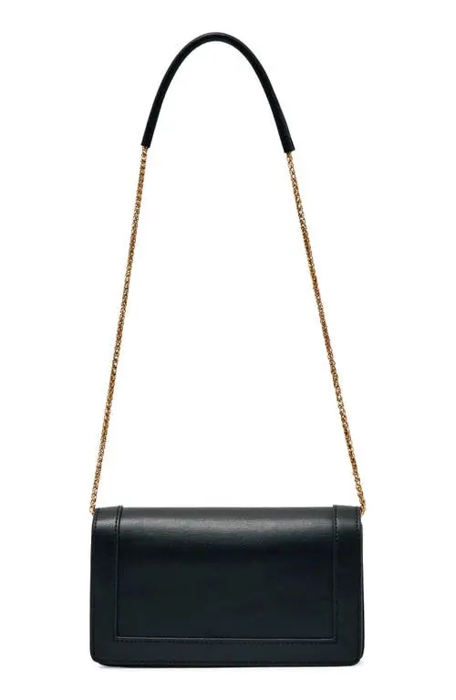 REISS Talia Leather Shoulder Bag - Black