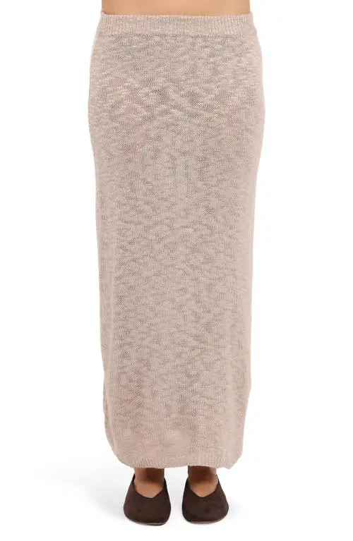 PETAL & PUP Indya Knit Maxi Skirt - Oatmeal