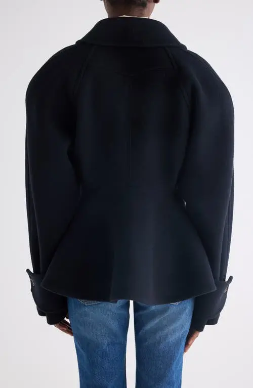 Chloé Double-breasted Wool-blend Peplum Jacket