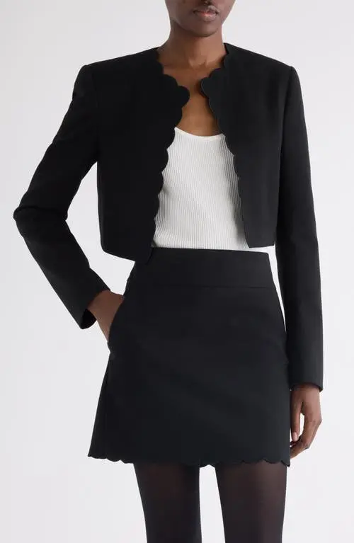 Chloé Scallop-edged Spencer Jacket