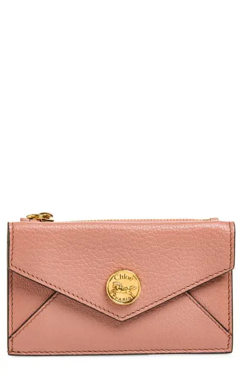 Chloé Small Leather Envelope Wallet - Nougat