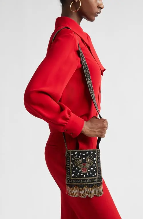 Valentino Garavani Small Nellcôte Le Chat Beaded Crossbody Bag