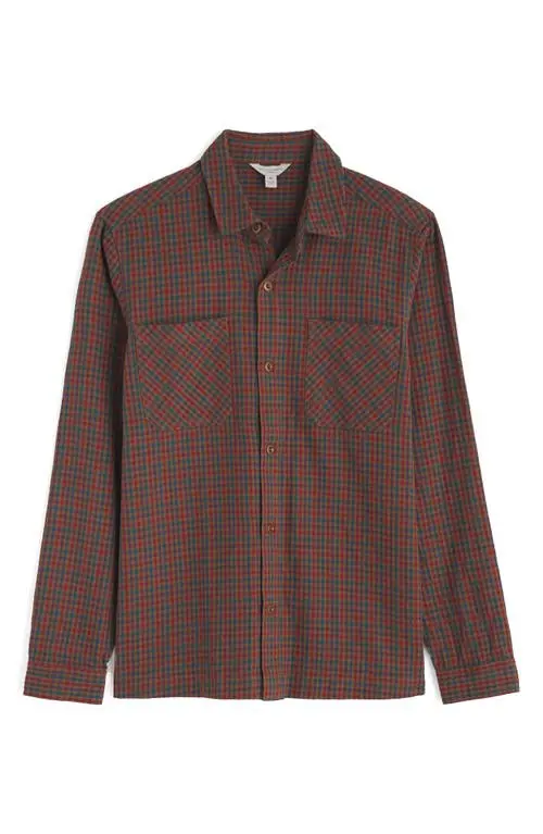 SEASALT CORNWALL Rigging Check Textured Organic Cotton Button-up Overshirt