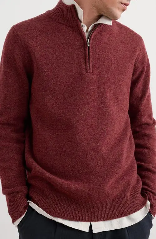 SEASALT CORNWALL Reefpoint Lambswool Blend Half-zip Sweater