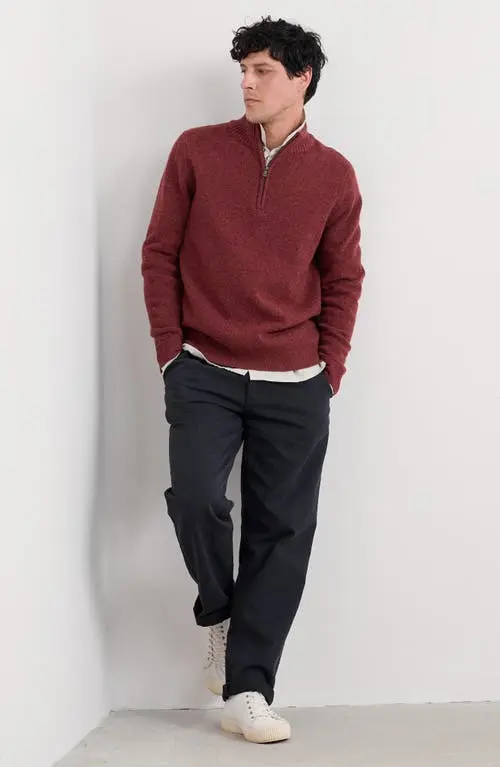 SEASALT CORNWALL Reefpoint Lambswool Blend Half-zip Sweater