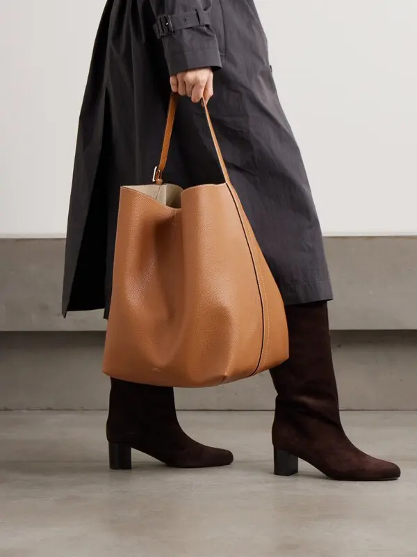 TOTEME Textured-leather Tote