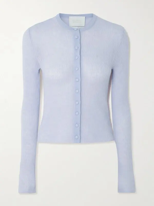 Citizens Of Humanity Tabitha Cropped Ribbed Wool And Cashmere-blend Cardigan